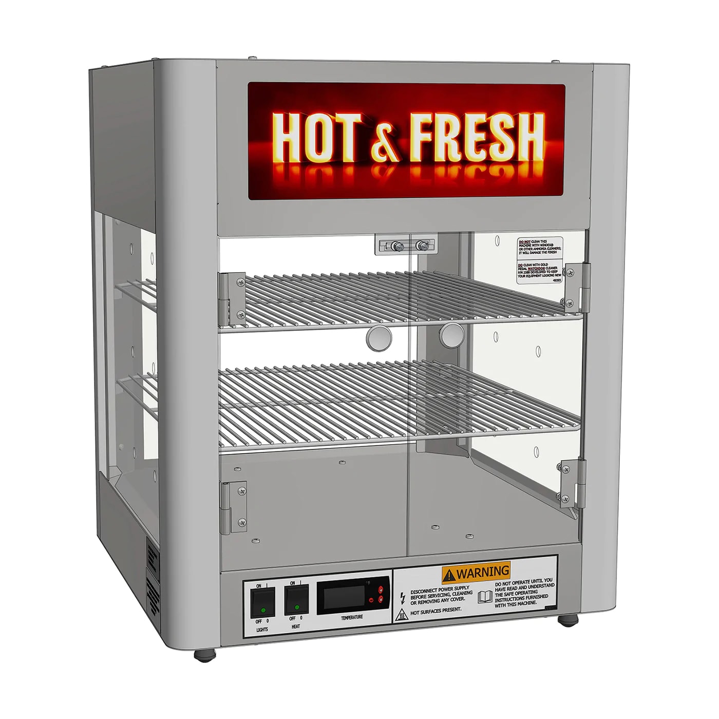 Gold Medal 5510-00-100 19 1/2" Countertop Heated Nacho Warmer w/ 2 ...