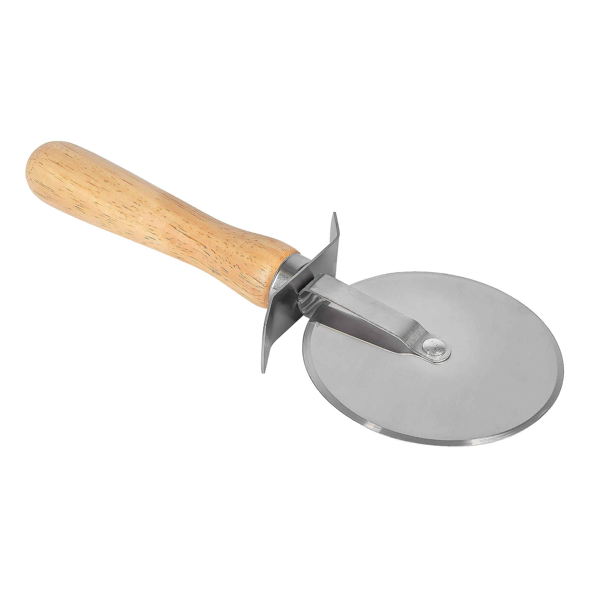 Winco PWC-4 4" Pizza Cutter w/ Wood Handle, Stainless Steel