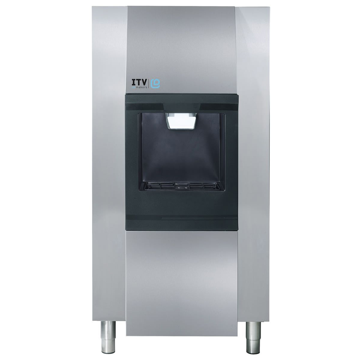ITV Ice Makers Floor Model Water & Cube Ice Dispenser - 229 lb Storage ...
