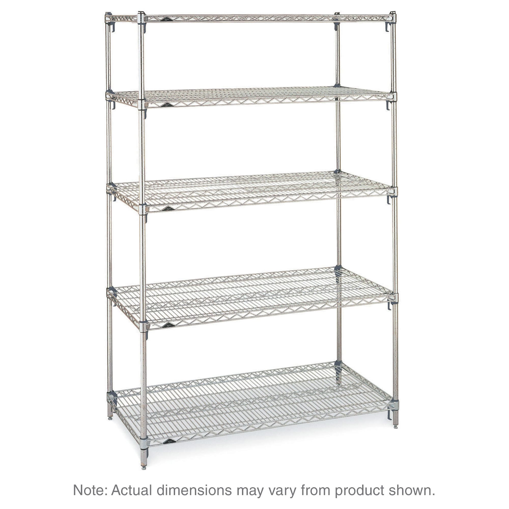 Metro 5A547C 42" NSF 5-Tier Chrome Wire Shelf Kit - Super Adjustable ...
