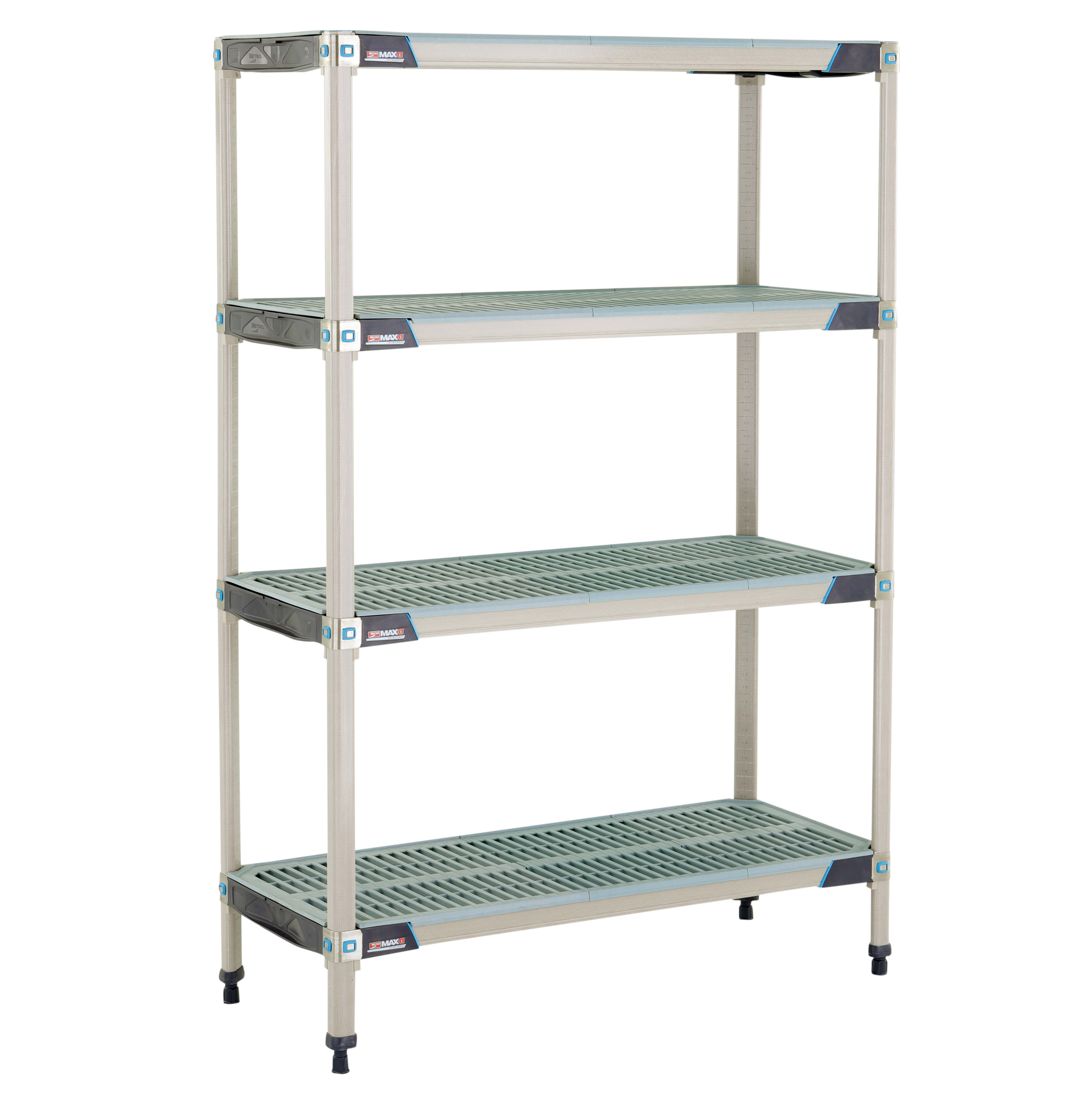 Metro X346GX3 42" NSF 4-Tier Polymer Shelf Kit - MetroMax® i, 18"W, 63"H