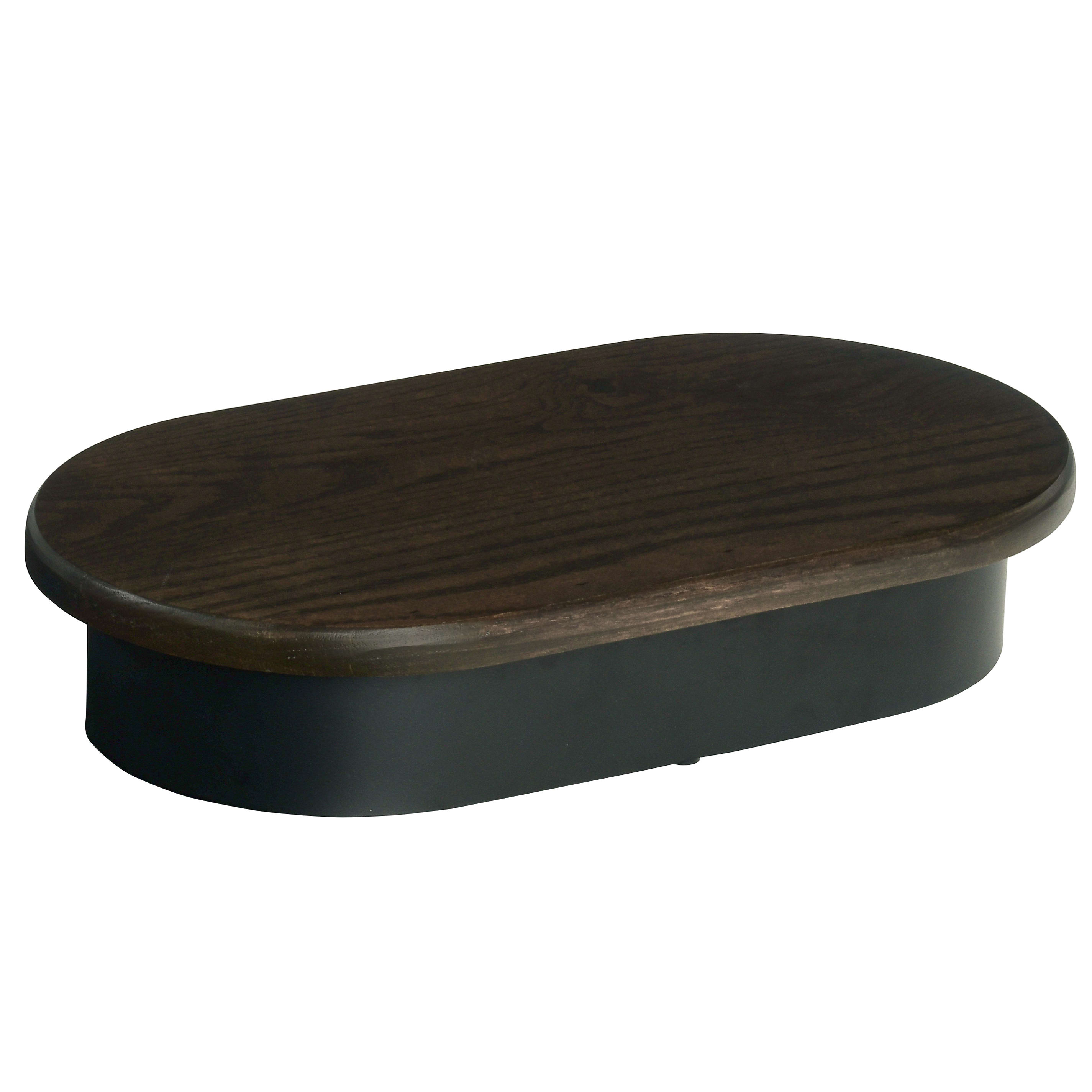 Cal-Mil 22411-3-112 Oval Display Riser - 18" x 10" x 3", Dark Stained ...