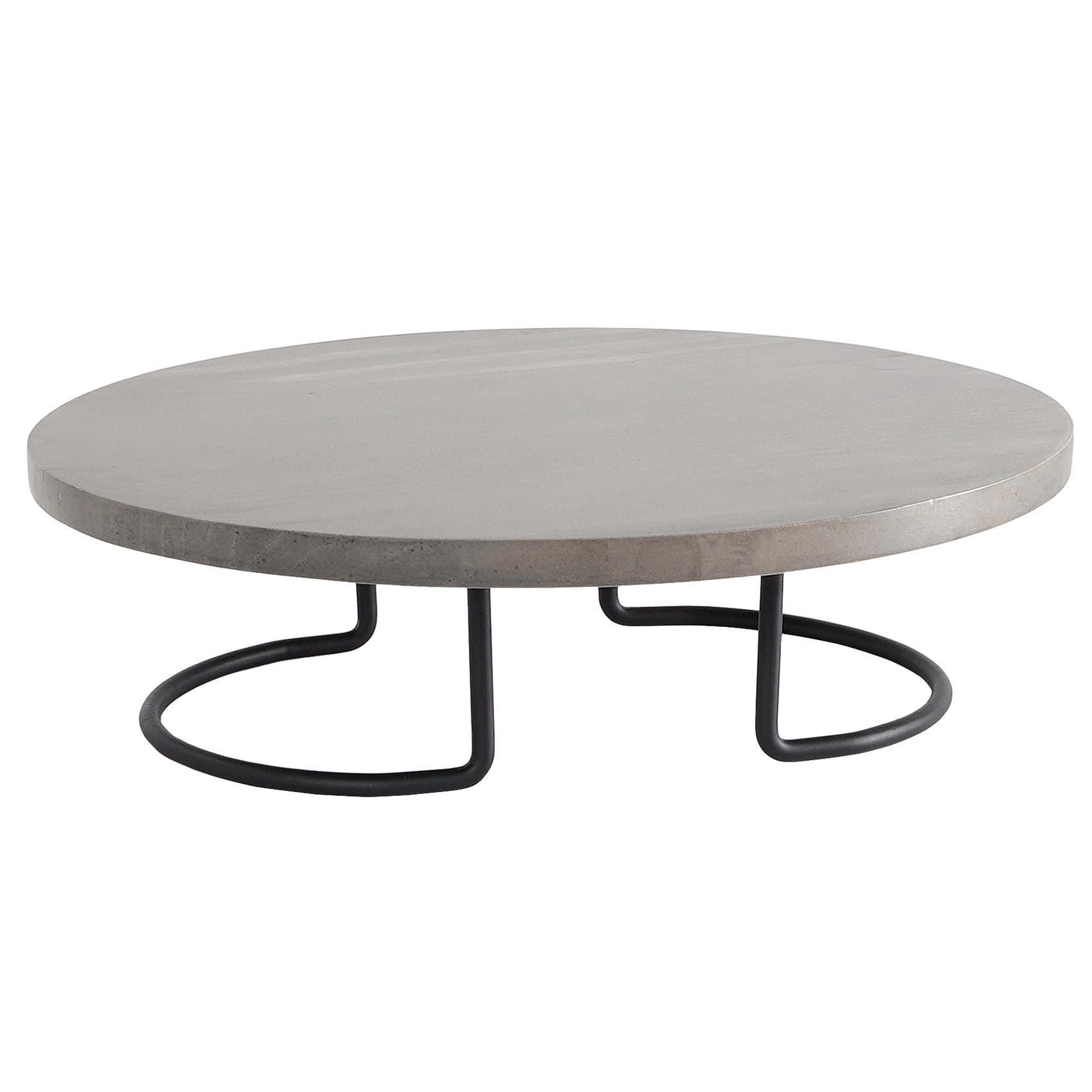 Cal-Mil 22434-3-110 12" Round Display Riser - 3 1/2"H, Gray Washed Oak ...