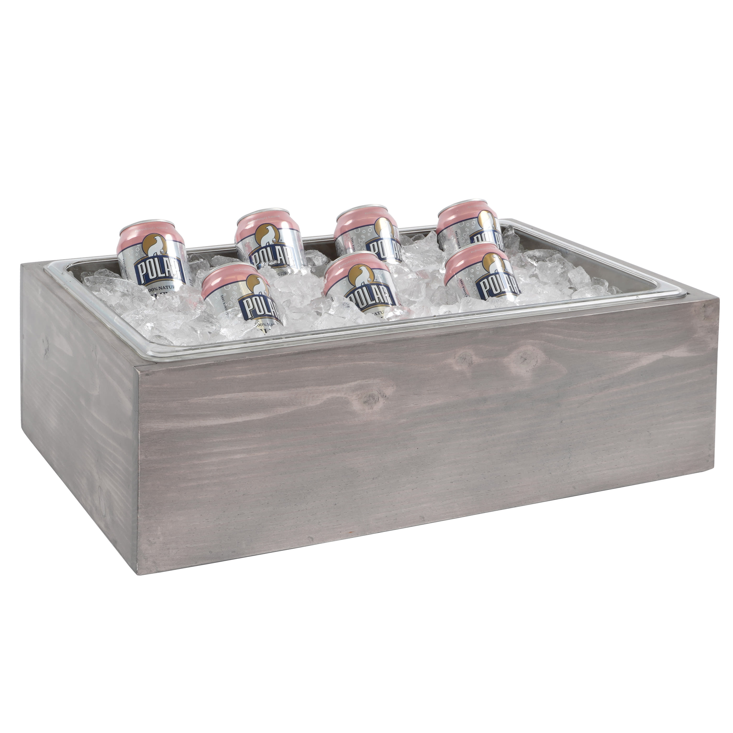 Cal-Mil 3360-12-110 Rectangular Ice Housing w/ Clear Ice Tub - 21 1/2"W ...