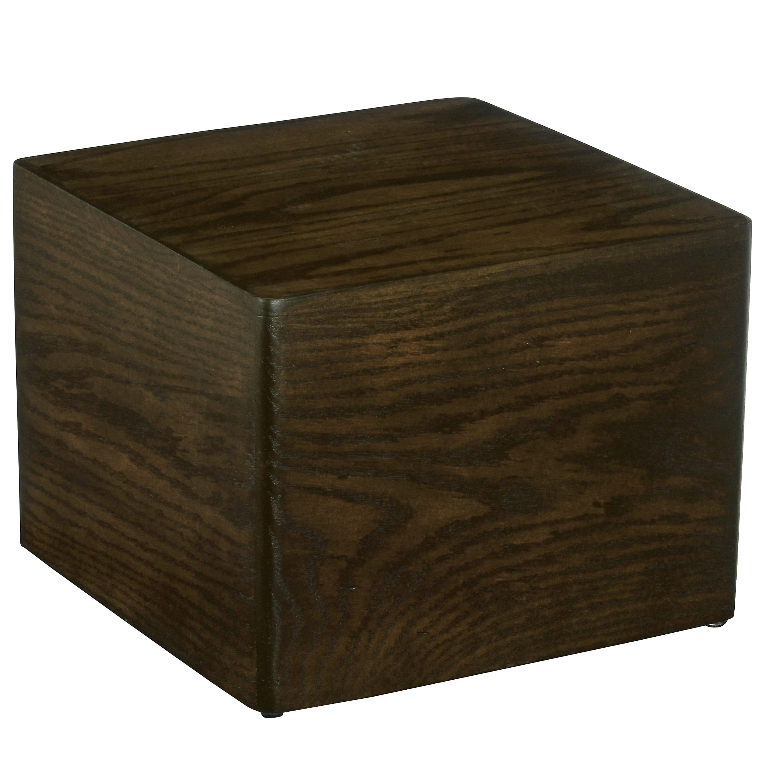 Cal-Mil 22420-9-112 Square Cube Riser - 12" x 12" x 9", Oak Wood, Dark