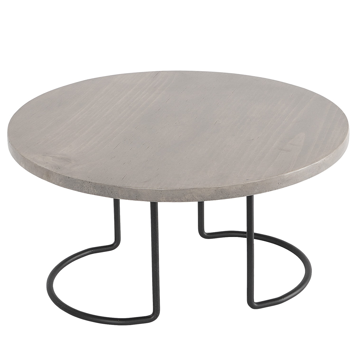 Cal-Mil 22434-6-110 12" Round Display Riser - 6 1/2"H, Gray Washed Oak ...