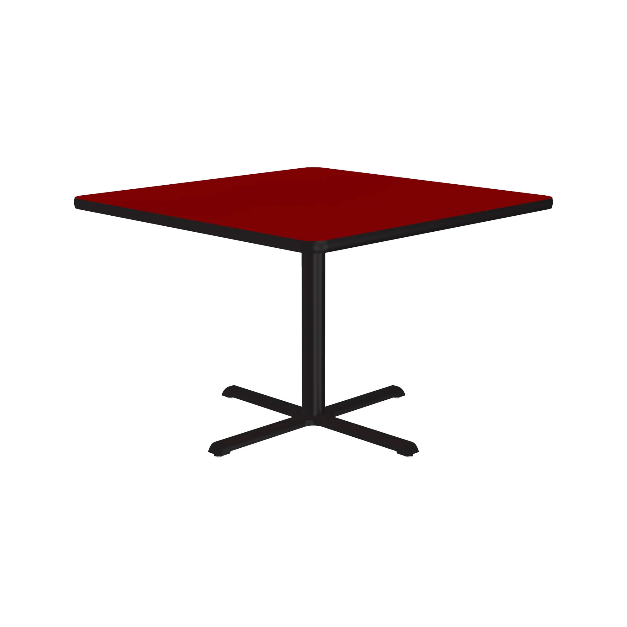 Correll 36" Square Dining Height Table - Laminate, Red (BXT36S-35-09-09)