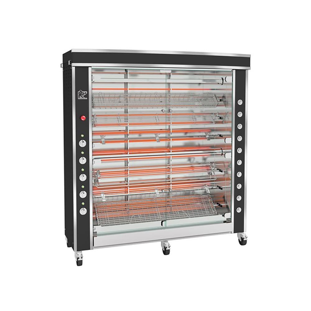 Rotisol USA GF1675-8E-LUX Electric 8 Spit Commercial Rotisserie w/ 64 ...