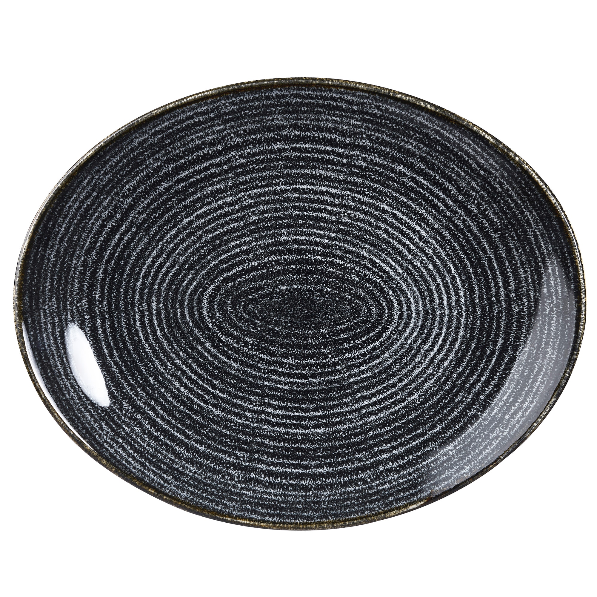 Churchill Oval Studio Prints® Stackable Coupe Plate - 10 5/8" x 9 ...