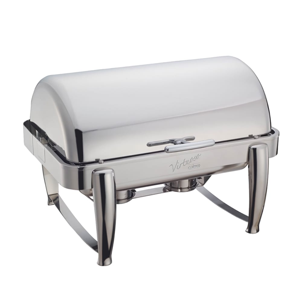 Winco 101B Full Size Chafer w/ Roll-top Lid & Chafing Fuel Heat