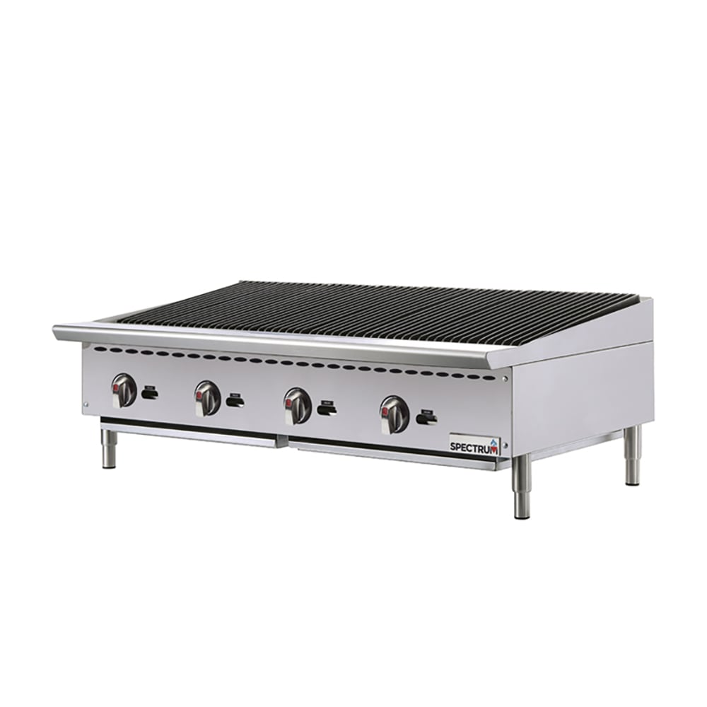 Winco NGCB-48R 48" Gas Charbroiler w/ Cast Iron Grates, Natural Gas ...