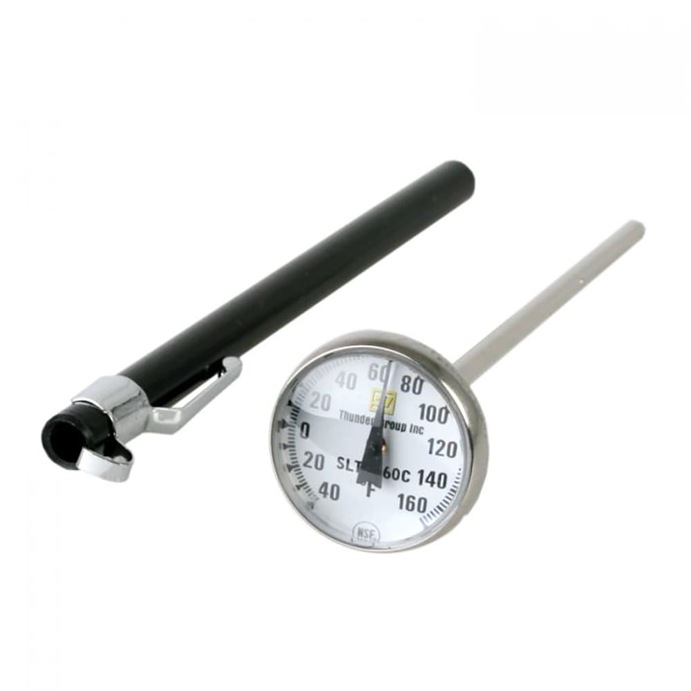 Thunder Group SLTH160C 1 1/8" Dial Type Pocket Thermometer w/ 5" Stem ...