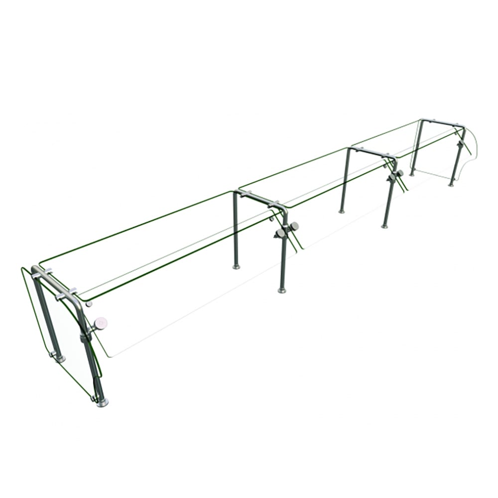 Hatco ES90-144 Self Service Mounted Food Shield - 144" x 24" x 22 5/8 ...