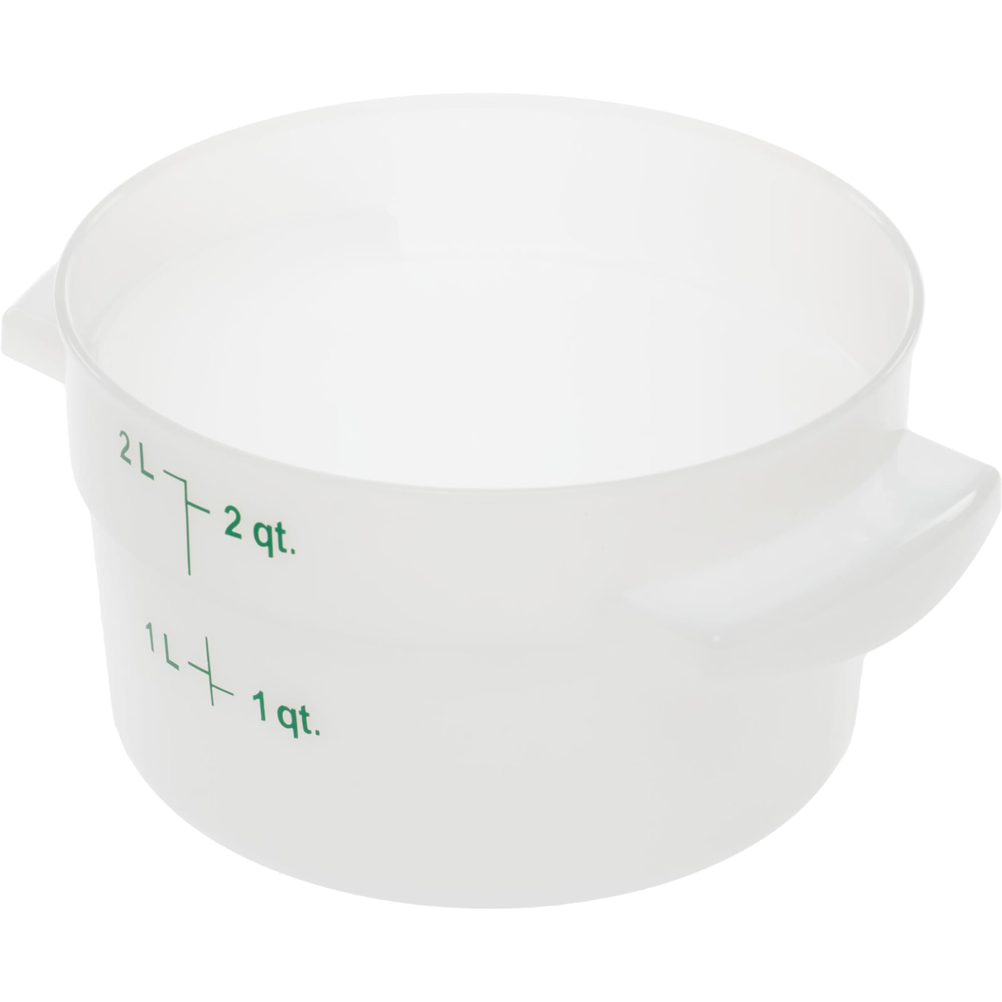 Carlisle 2 qt Round Storage Container - White (1097302)