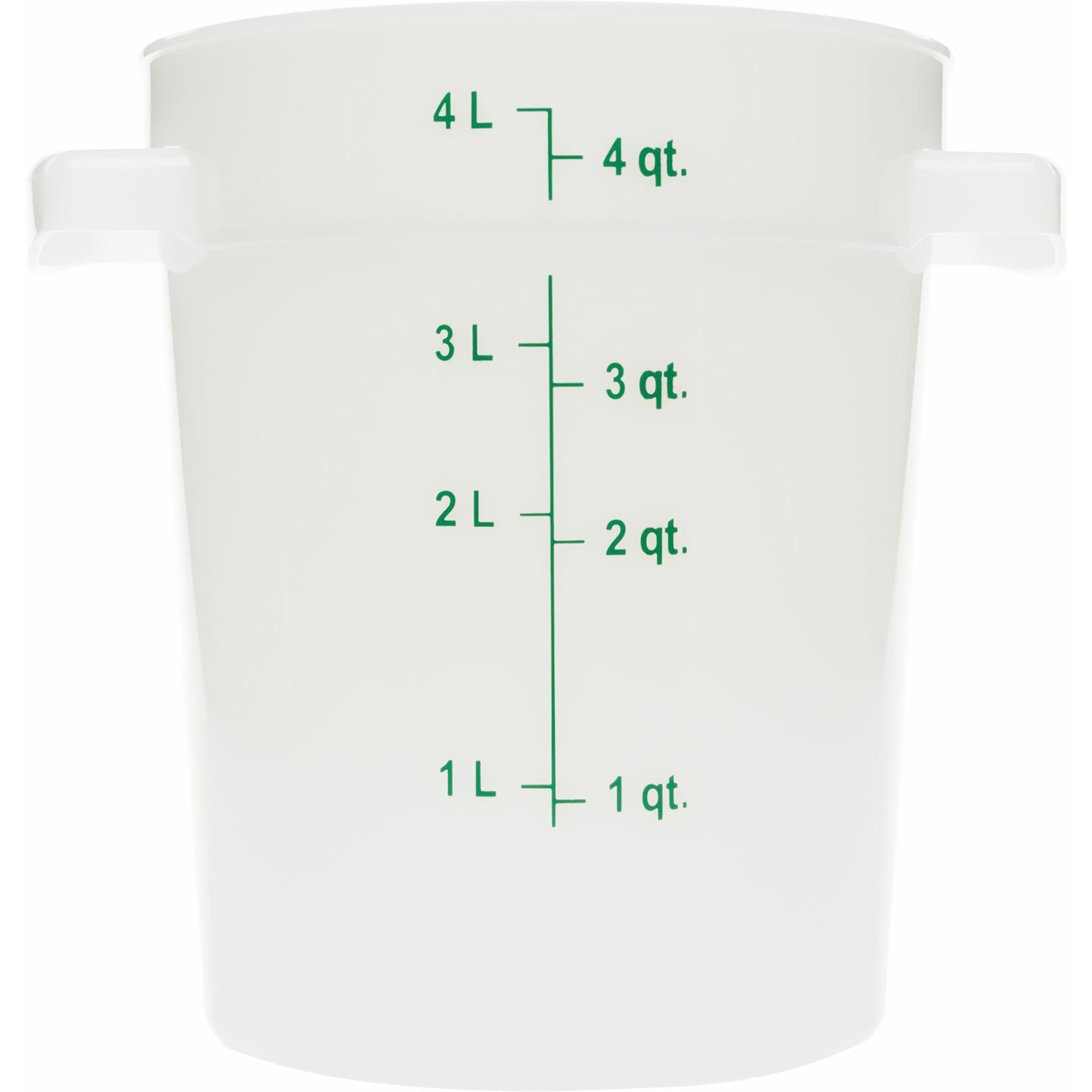 Carlisle 4 qt Round Storage Container - White (1097402)