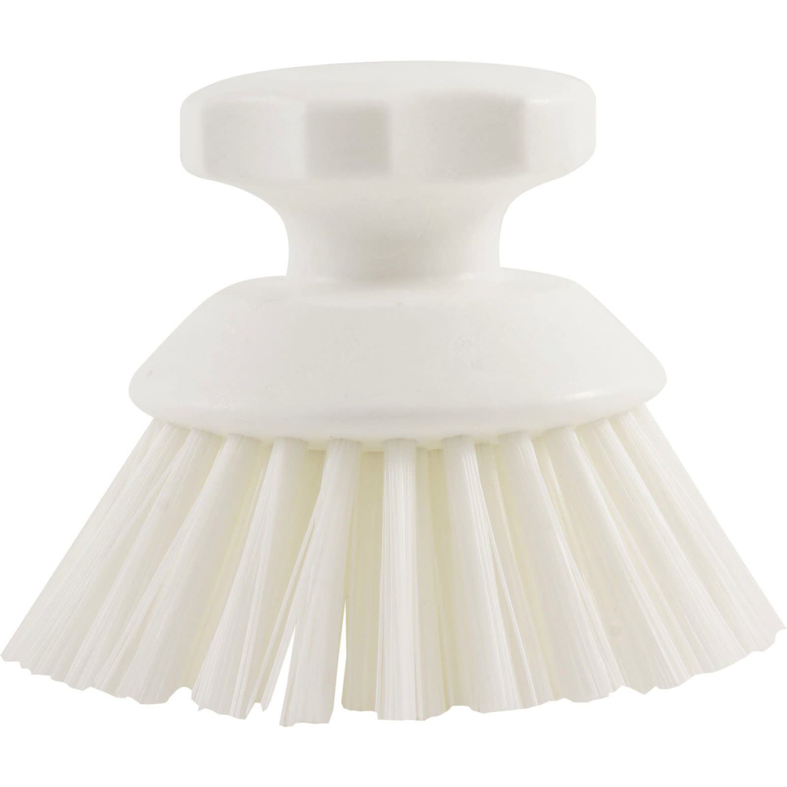 Carlisle 5" Round Scrub Brush - Polyester Bristles, Tan (42395EC25)
