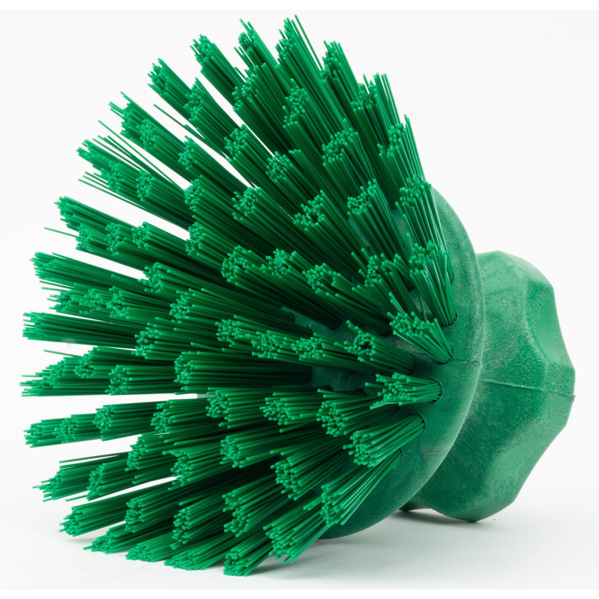 Carlisle 5" Round Scrub Brush - Polyester Bristles, Green (42395EC09)