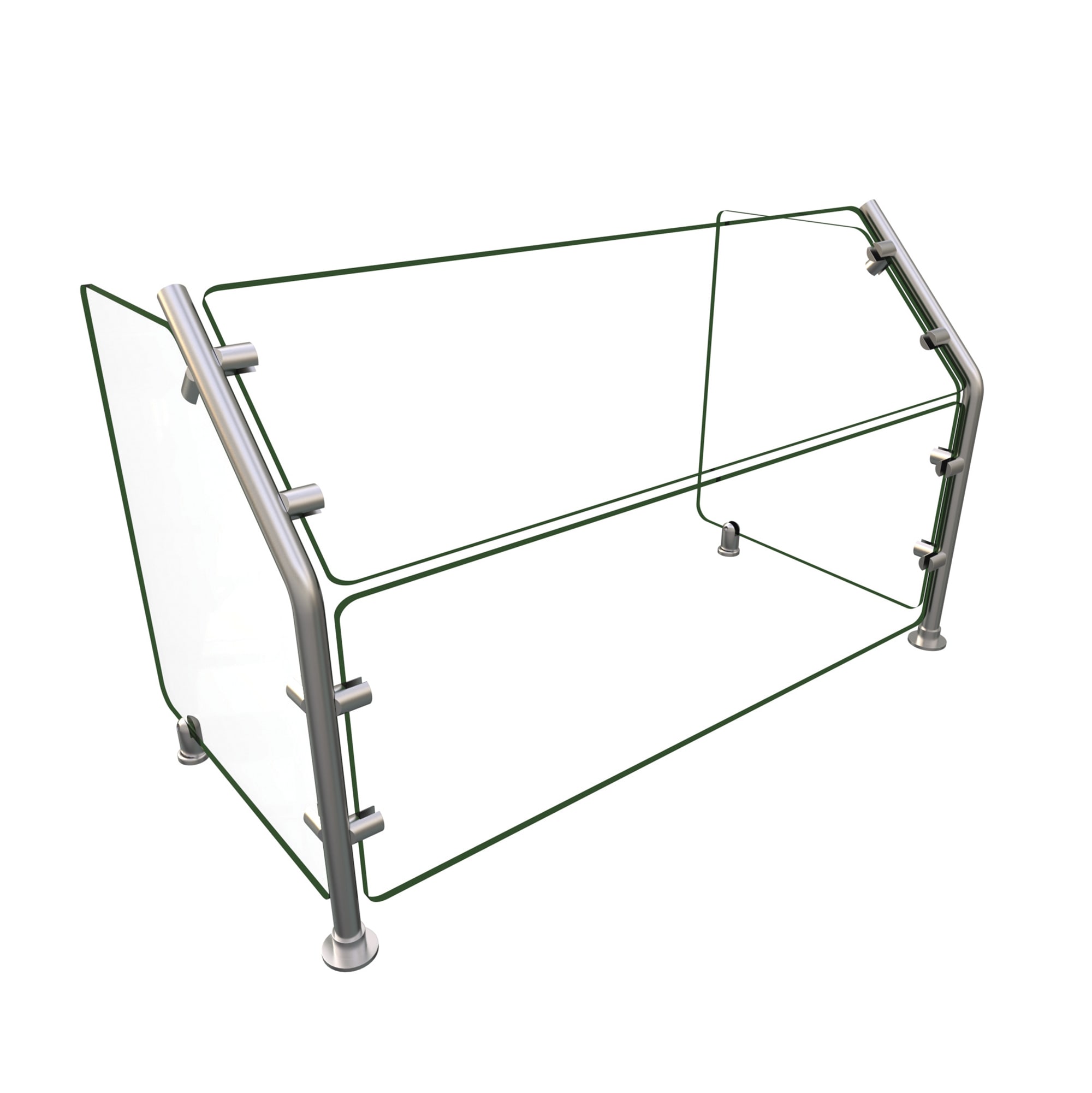 Hatco EP36-36 Full Service Mounted Food Shield - 36" x 18" x 22", Glass ...