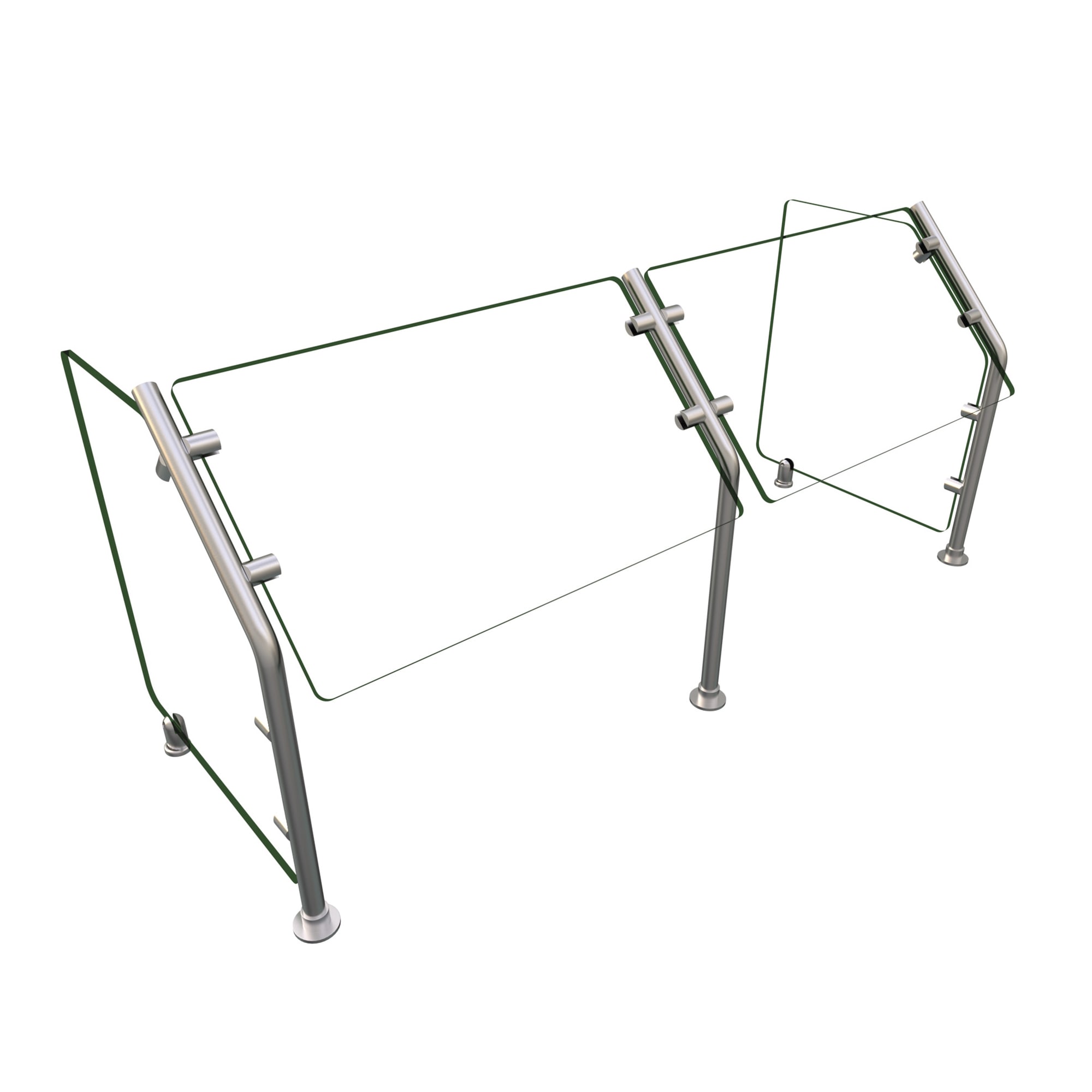 Hatco ES31-48 Self Service Mounted Food Shield - 48" x 18" x 22", Glass ...