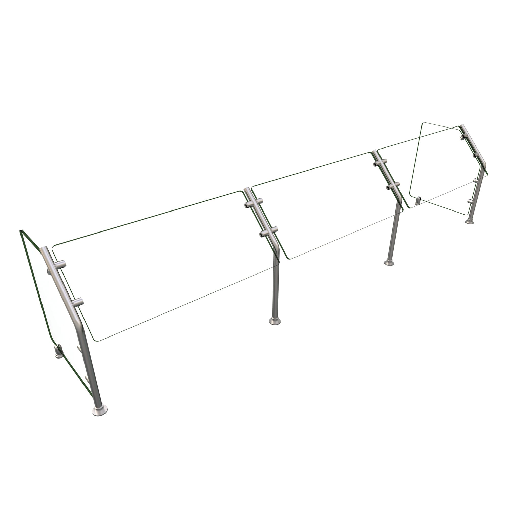 Hatco ES31-96 Self Service Mounted Food Shield - 96" x 18" x 22", Glass ...