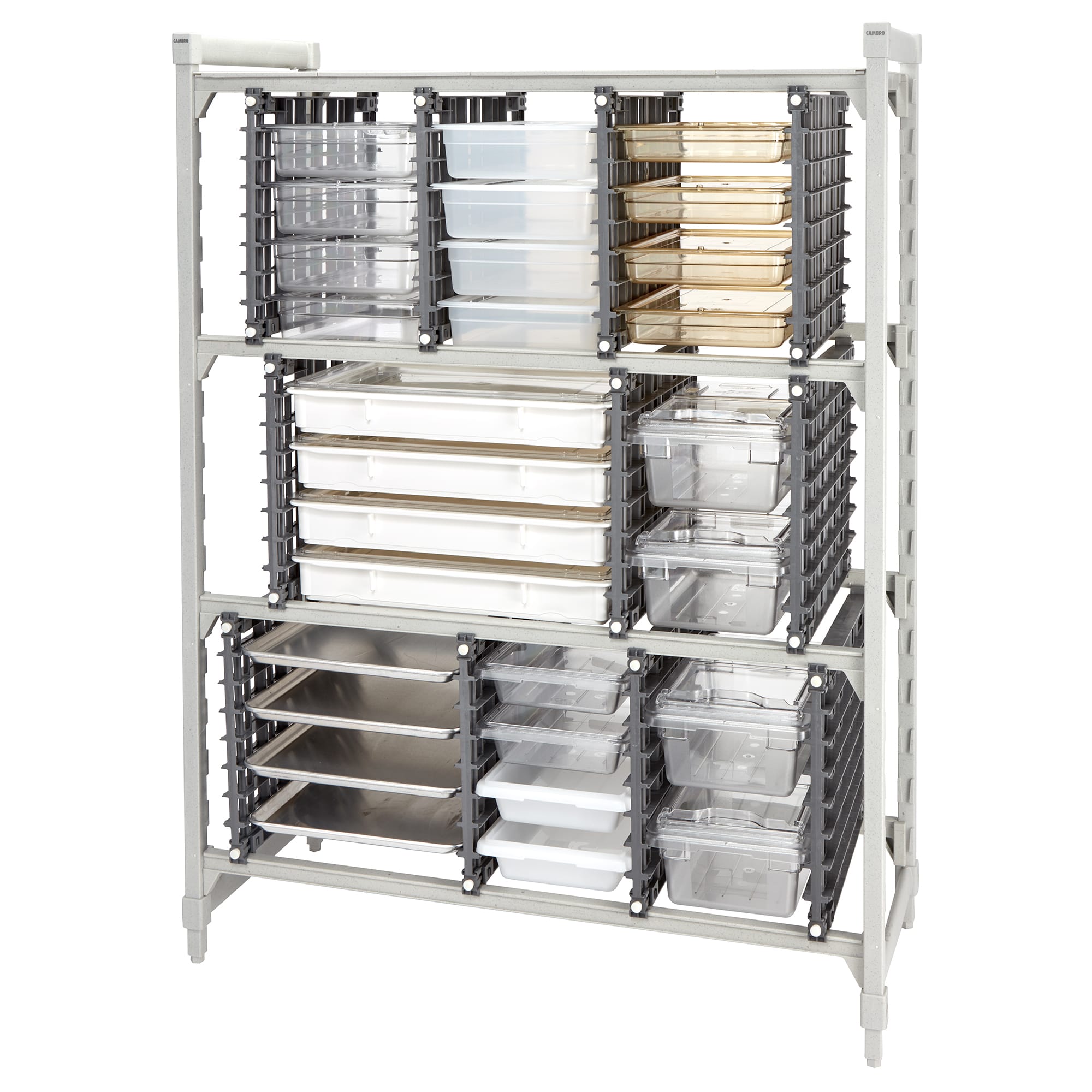 Cambro CSUNVR21580 Camshelving Storage Rack - 19 1/2"W x 21 1/8"D x 4"H ...
