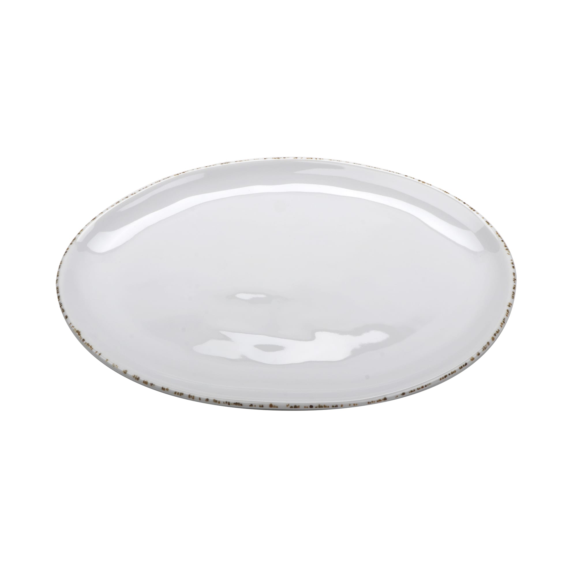 GET 15" x 11" Oval Platter - Melamine, Cream (CS-1511-UM)