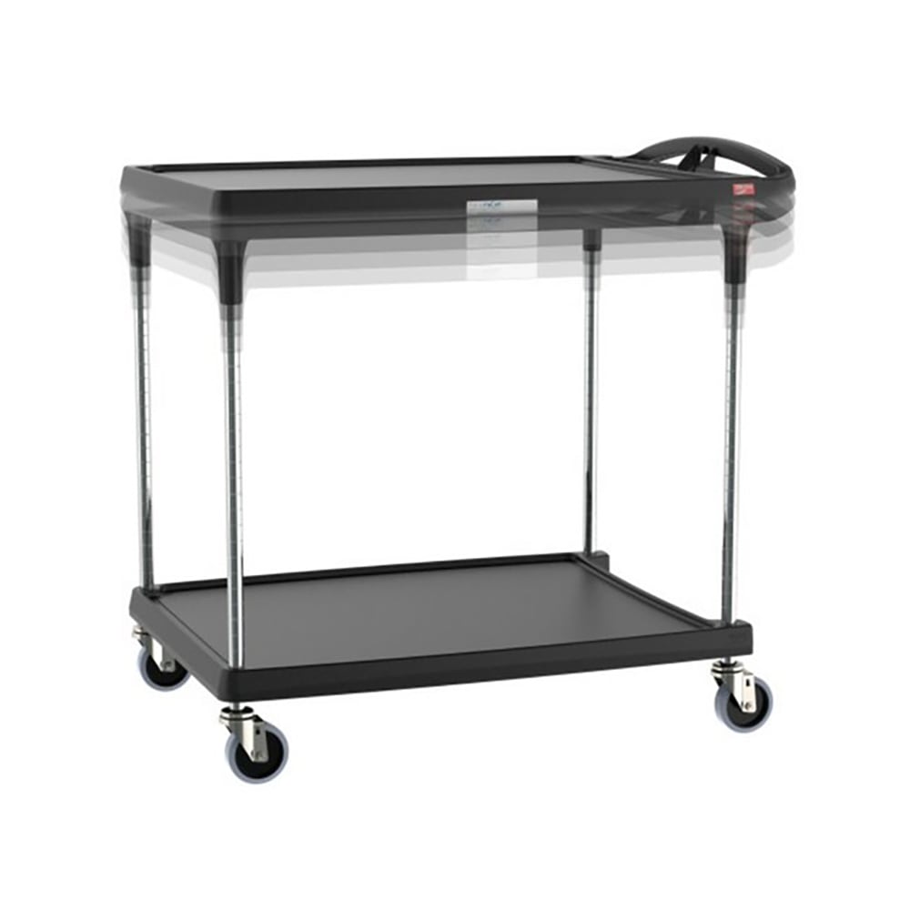 Metro MY2636-25BL-PL 2 Level Polymer Utility Cart w/ 300 lb Capacity ...