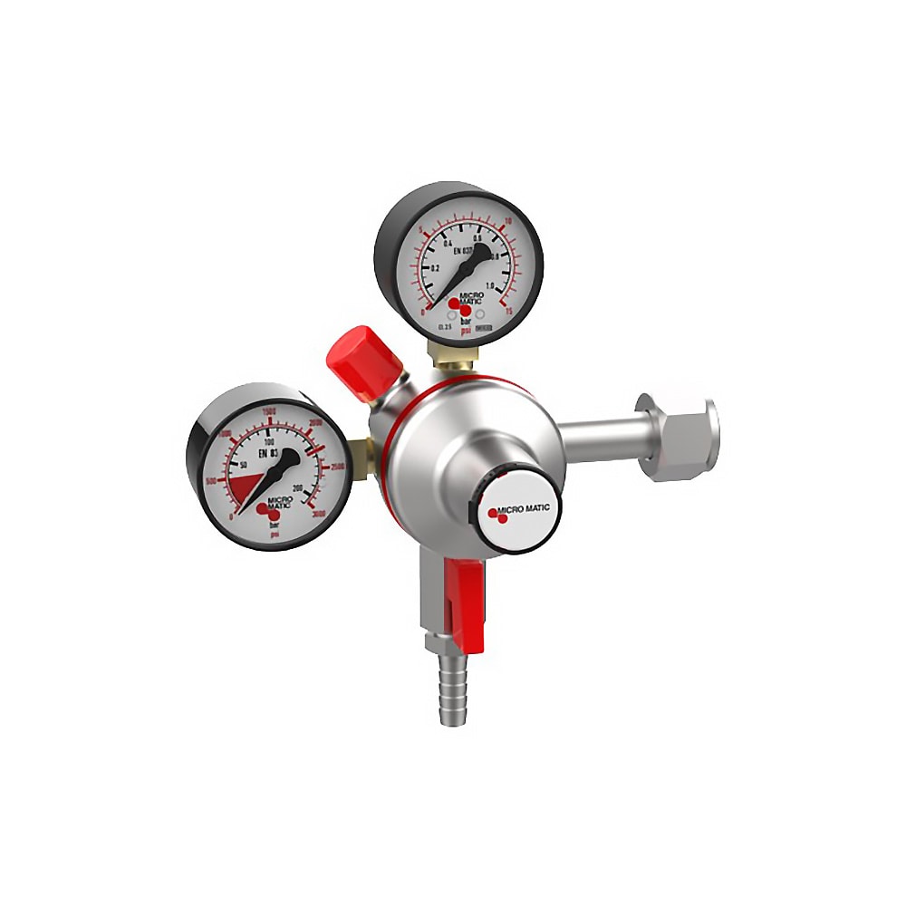 Micro Matic 842-15-PP Double Gauge Primary CO2 Regulator - Premium Plus