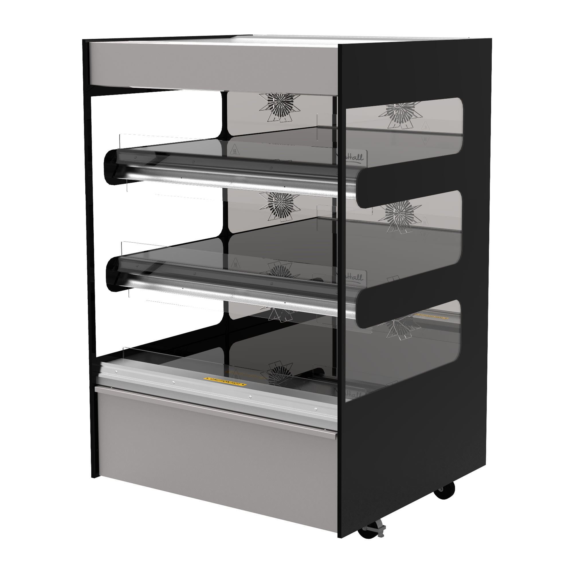 Flexeserve 38 3/10" Self Service Floor Model Heated Display Case - (3 ...