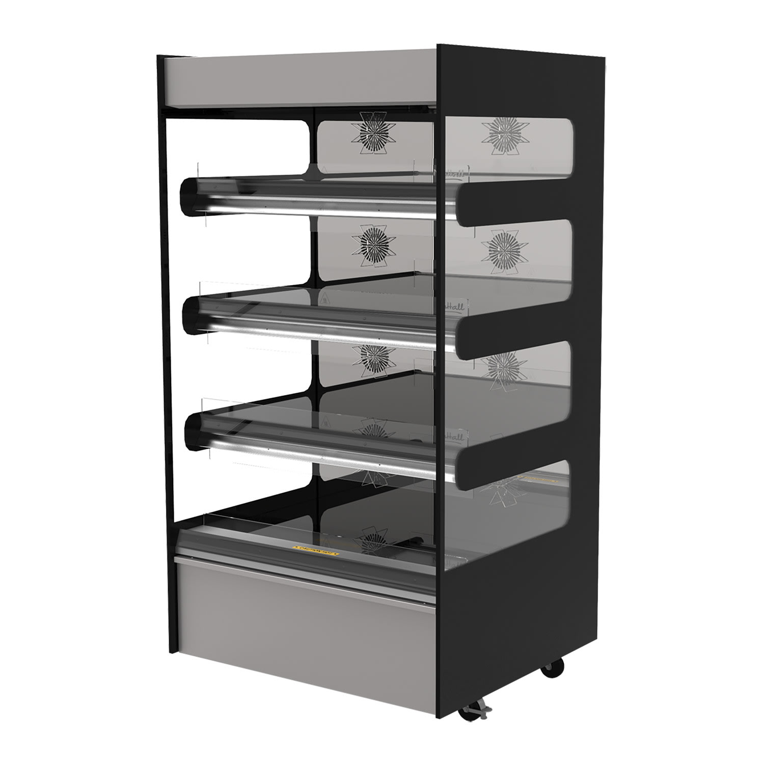 Flexeserve 38 3/5" Self Service Floor Model Heated Display Case - (4) Shelves, 208v (4T-1000)