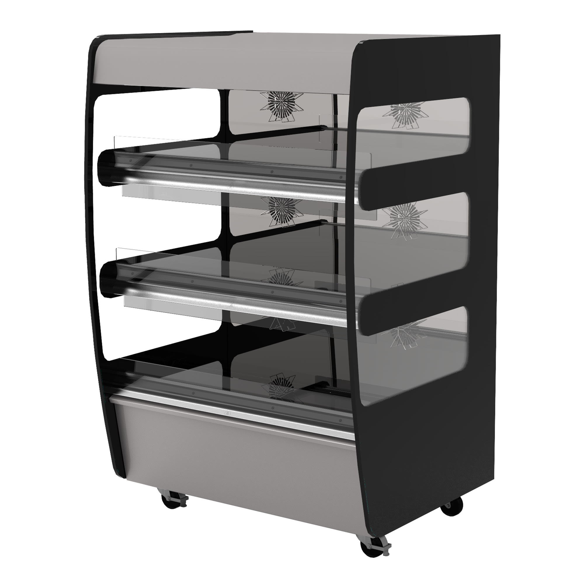 Flexeserve 38 3/10" Self Service Floor Model Heated Display Case - (3 ...