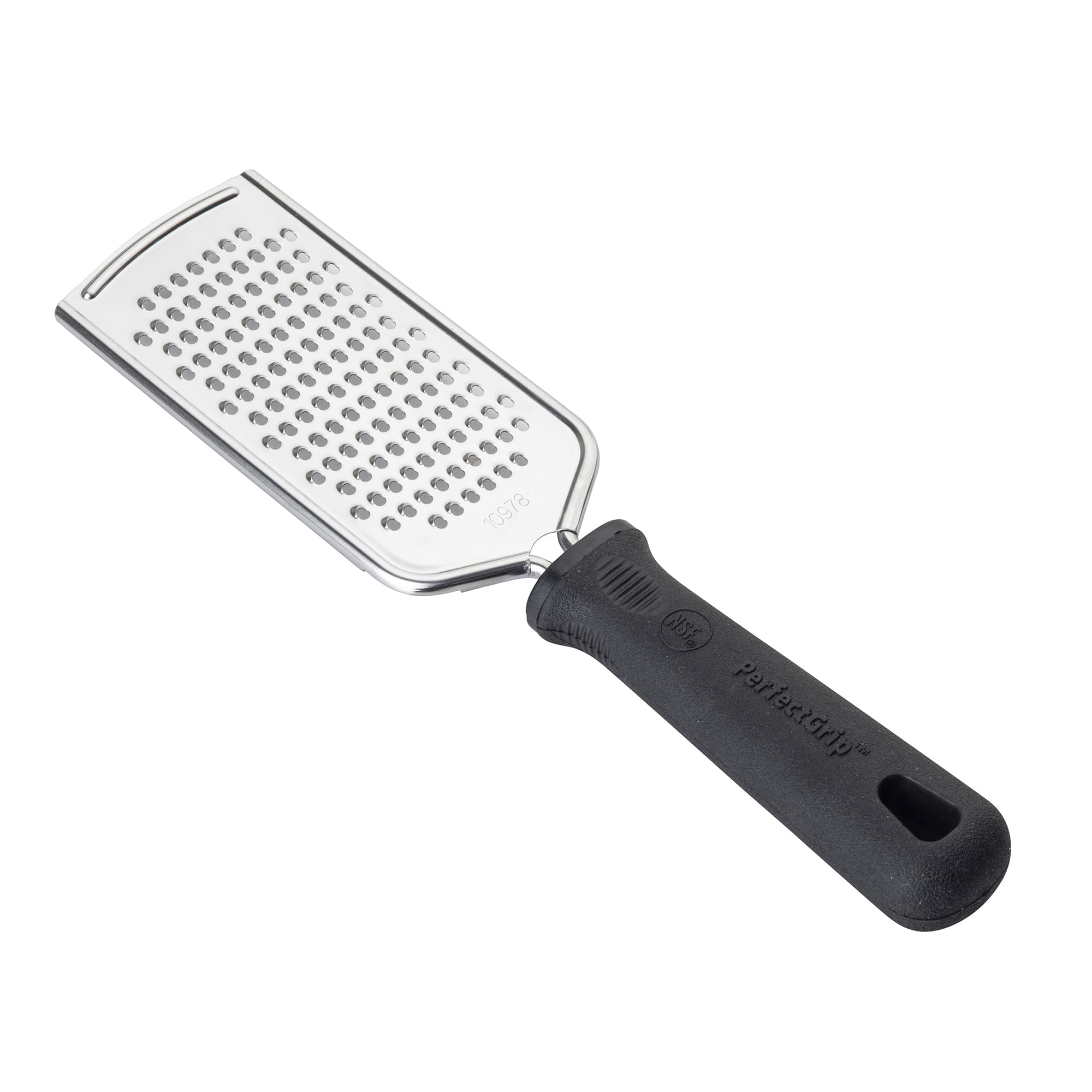 Tablecraft 10978 Grater w/ Small Holes, Ergonomic Soft Grip Handle