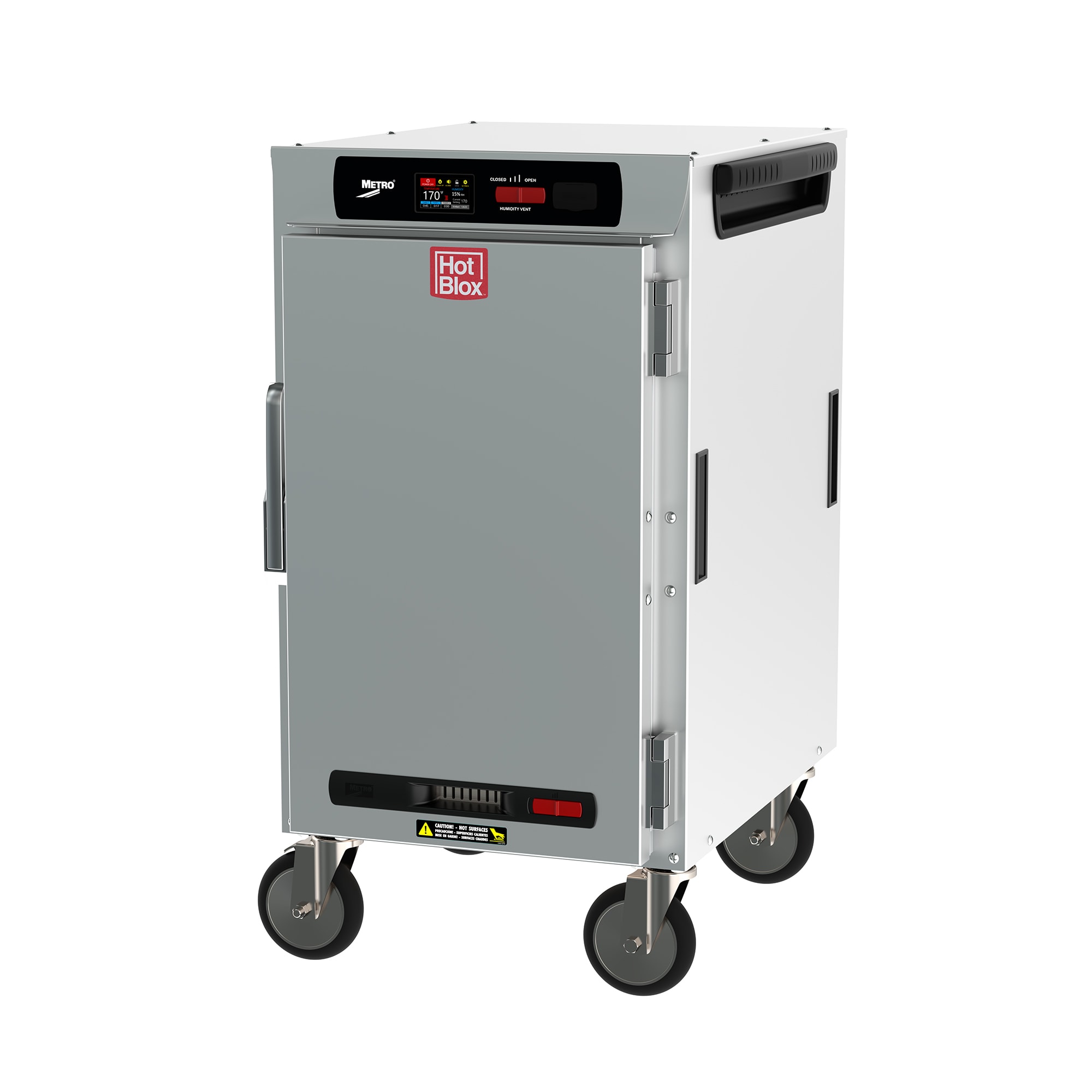 Metro HBCN8-DS-M 1/2 Height Insulated Mobile Heated Cabinet w/ (8) Pan ...