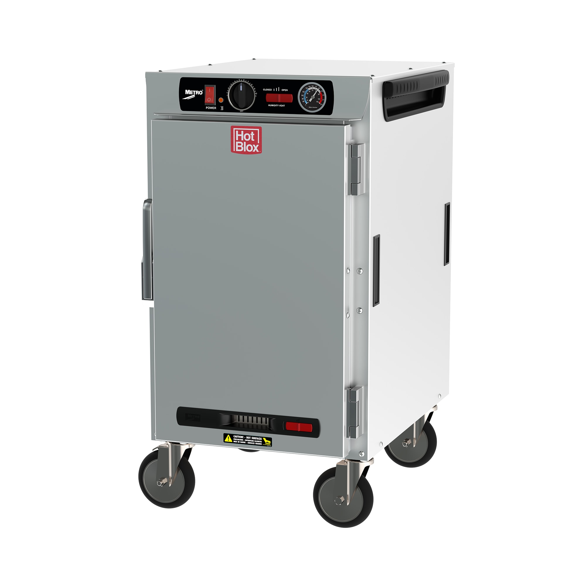 Metro HBCN8-AS-M 1/2 Height Insulated Mobile Heated Cabinet w/ (8) Pan ...