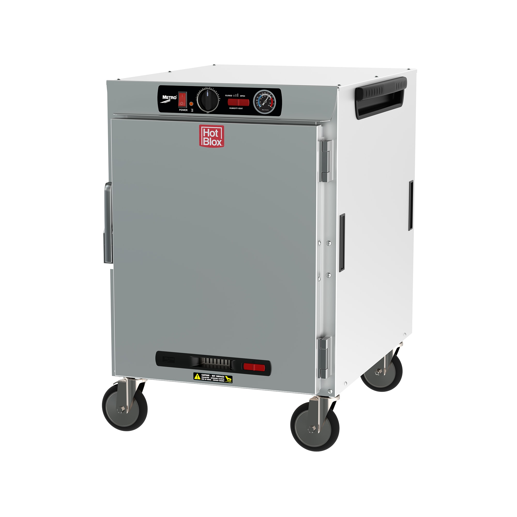 Metro HBCW8-AS-M 1/2 Height Insulated Mobile Heated Cabinet w/ (8) Pan ...