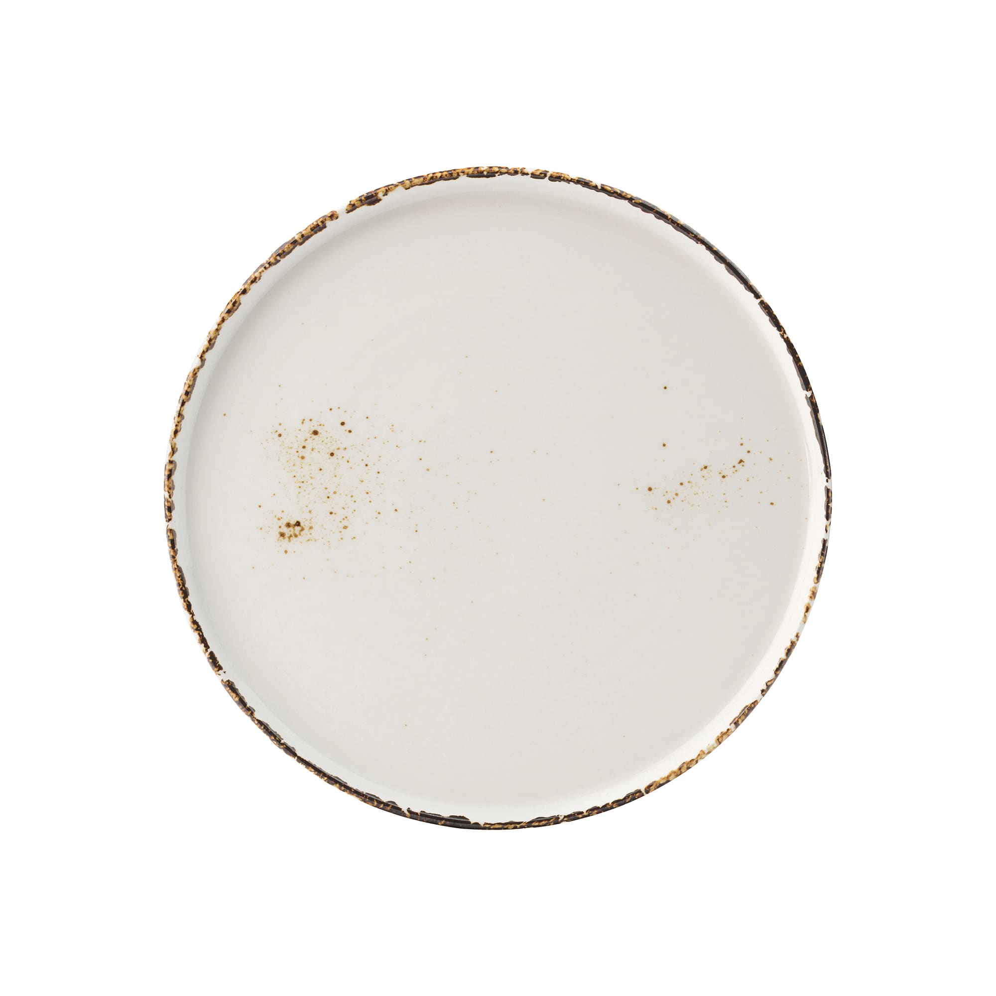 Steelite UCT9068 9" Round Utopia Umbra Coupe Plate - Porcelain, White