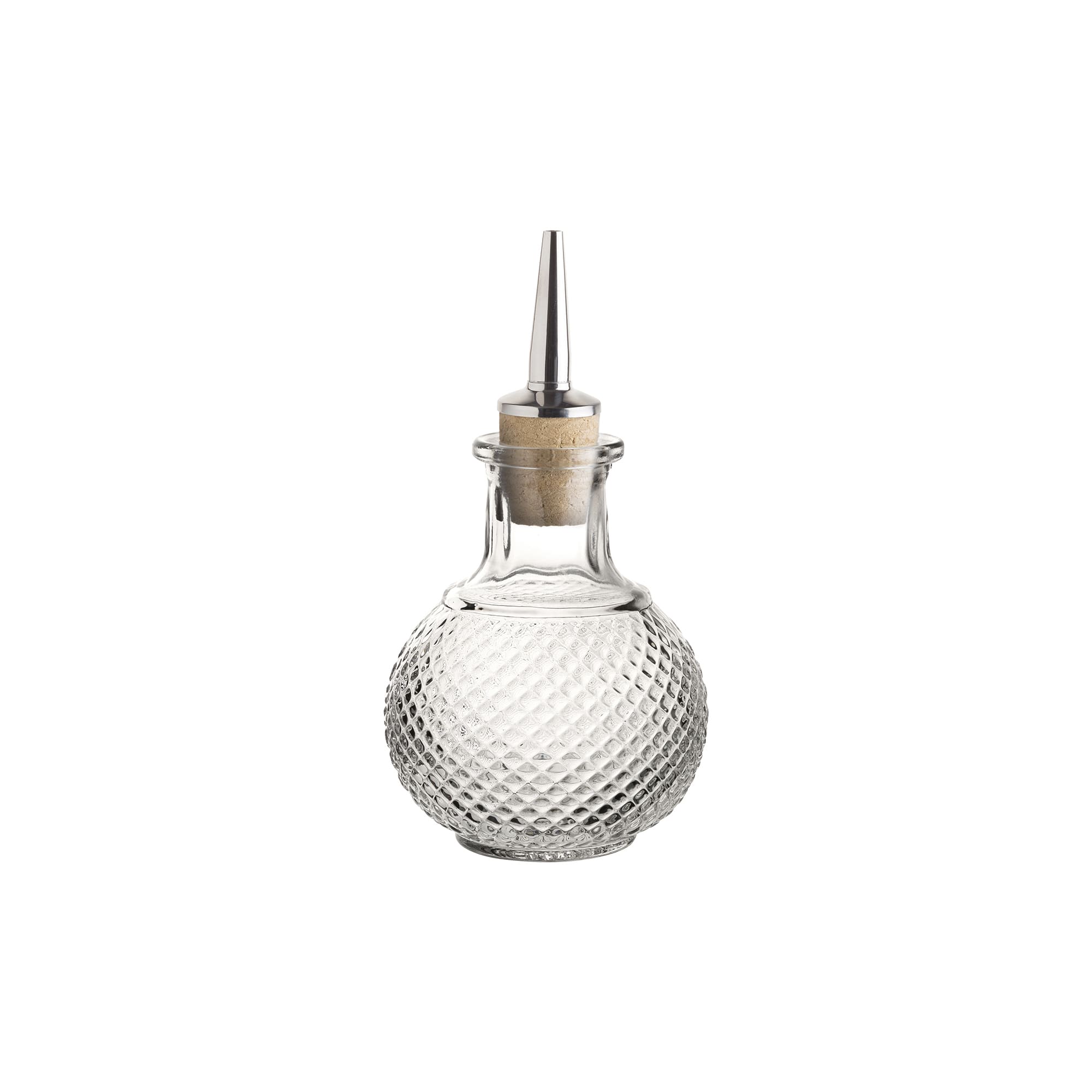 Steelite UR90243 5 1/4 oz Utopia Bitters Bottle w/ Silver Dasher