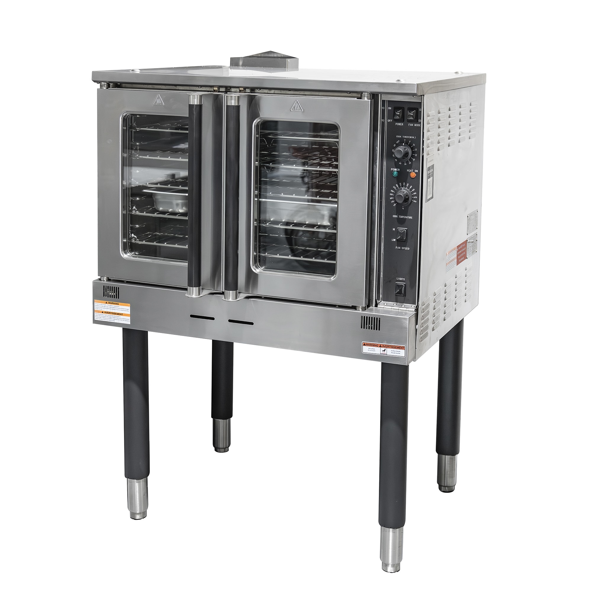 Black Diamond BDCOF-60/NG Single Full Size Natural Gas Convection Oven - 60,000 BTU