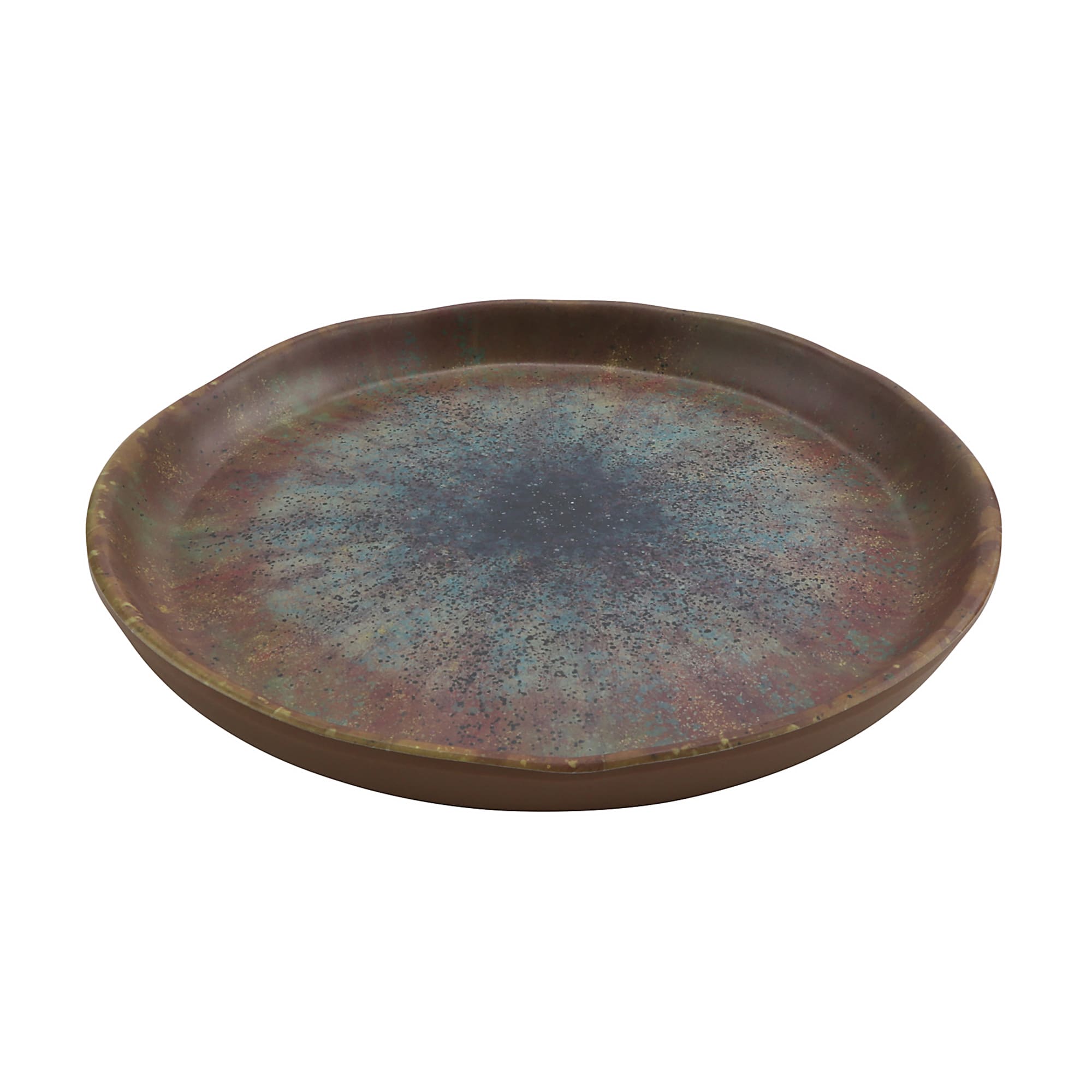 GET 8" Round Melamine Dinner Plate, Clay Azul Iris (20009-CAI)