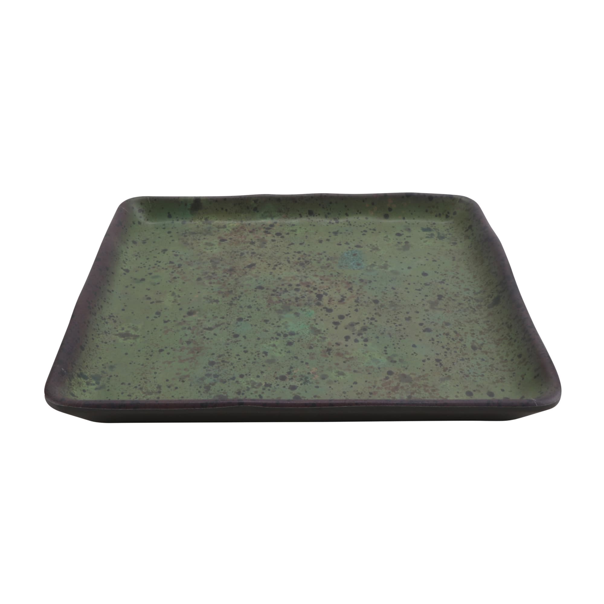 GET 6" Square Melamine Dinner Plate, Spruce (20031-SP)