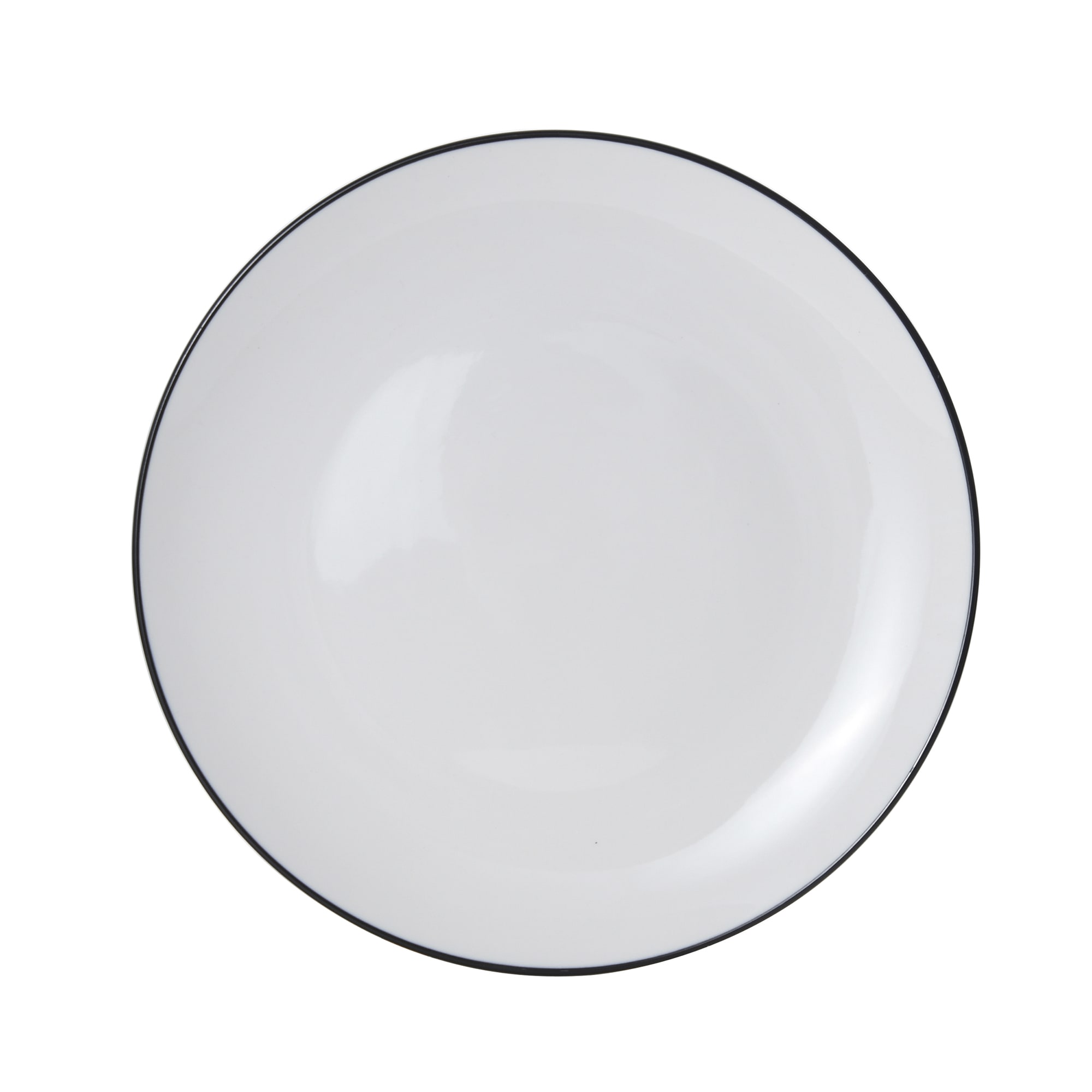 Mikasa Hospitality 10" Round Bistro Coupe Plate - Porcelain, Black ...