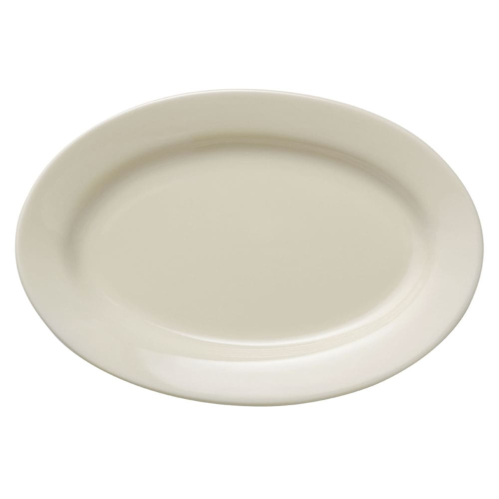Libbey 740-901-128 12 1/4" x 8 1/3" Oval Porcelana Platter - Porcelain ...