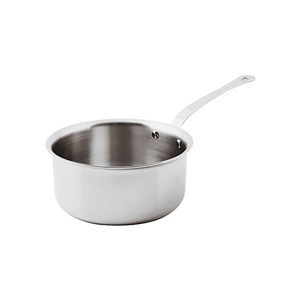 Paderno 3 qt Aluminum/Stainless Steel Sauce Pot - 7 7/8" x 3 7/8 ...