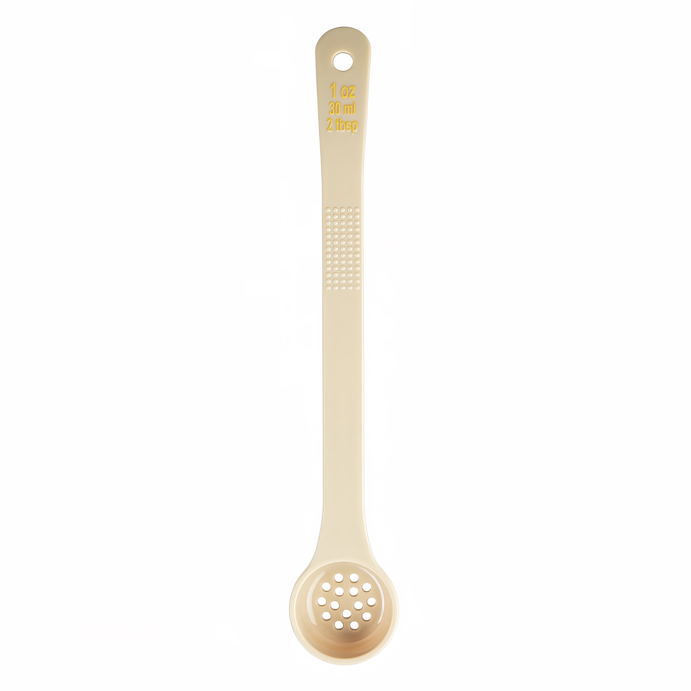 Tablecraft 10641 1 oz Perforated Portion Spoon w/ Long Handle ...