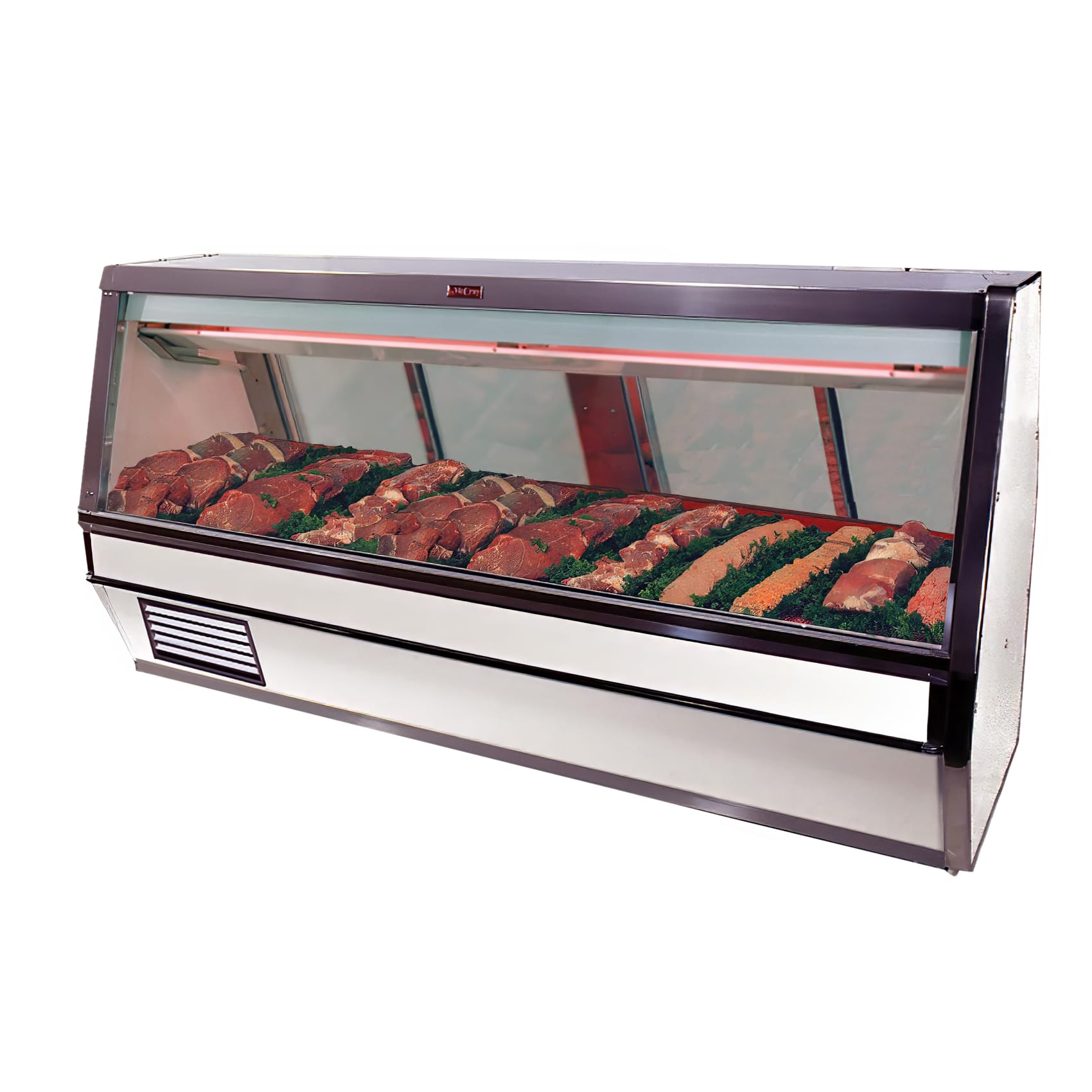 Howard-McCray 75 1/2" Full Service Red Meat Case w/ Straight Glass - (1 ...
