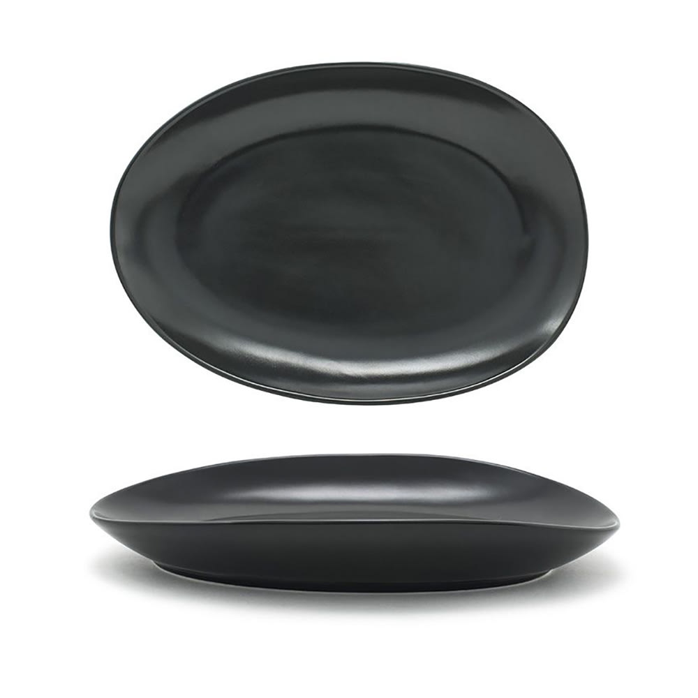 Front of the House Oval Tides™ Plate - 10" x 7", Porcelain, Mussel ...
