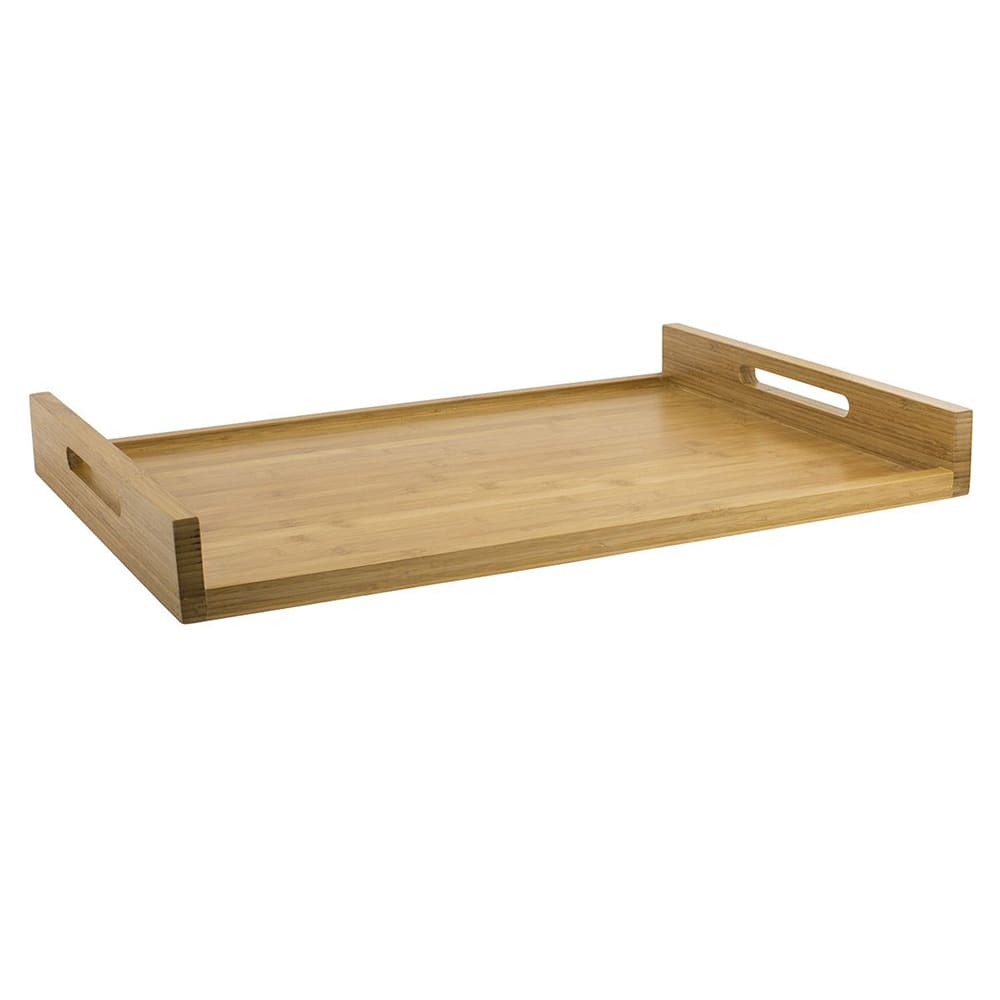 Front of the House Rectangular Serving Tray - 26" x 18", Bamboo ...
