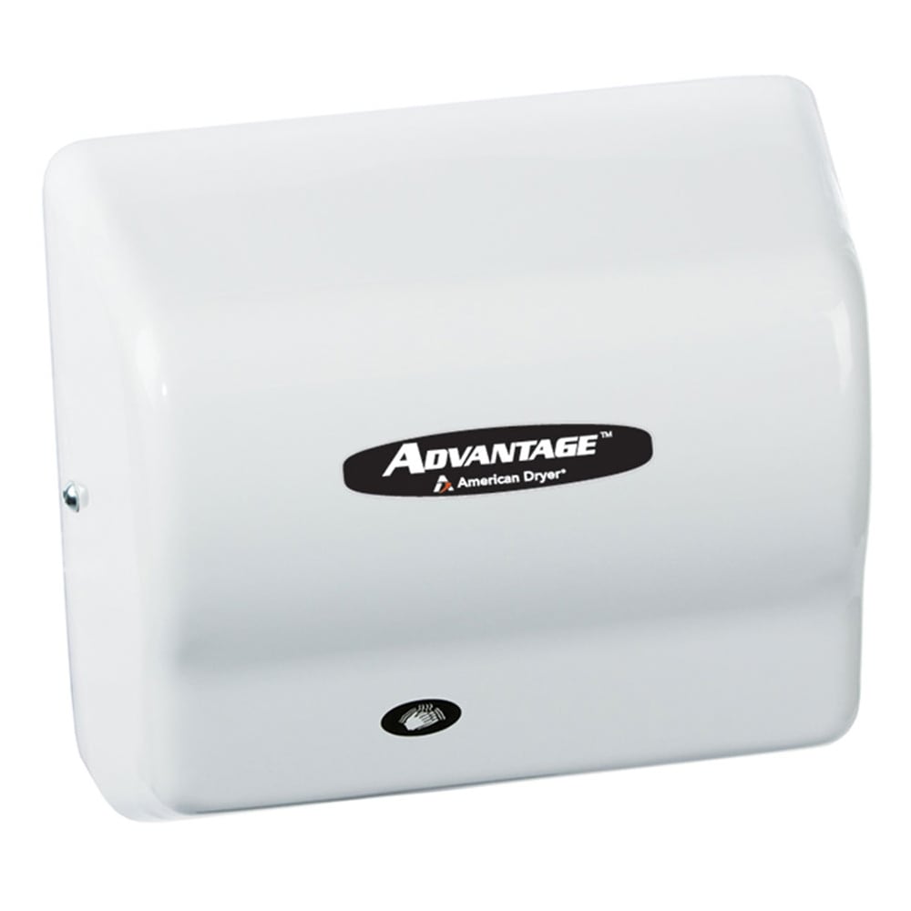 American Dryer Automatic Hand Dryer w/ 25 Second Dry Time - White Epoxy ...