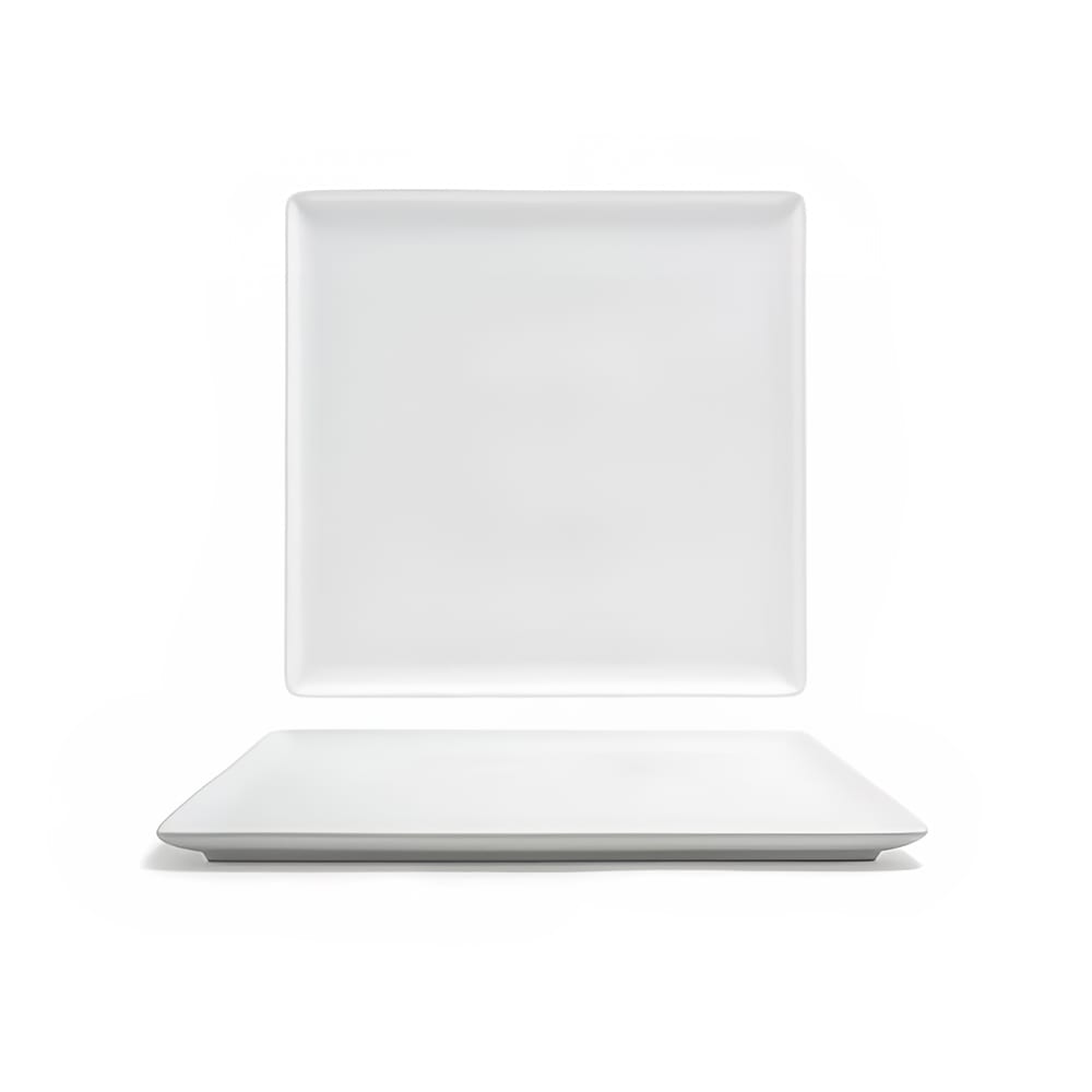 Front of the House 10 3/4" Square Mod® Plate - Porcelain, White ...