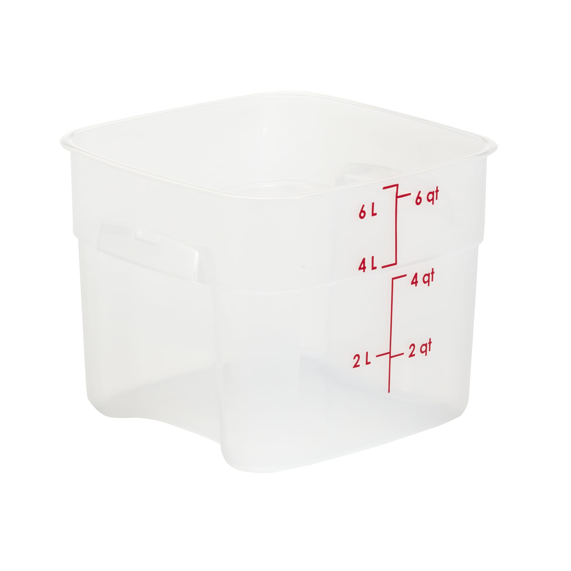 Cambro 6SFSPROPP190 6 qt FreshPro Square Food Storage Container ...